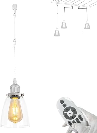 SKIVTGLAMP Gimbaled LED Glass Track Light, Adjustable Height H Type ...