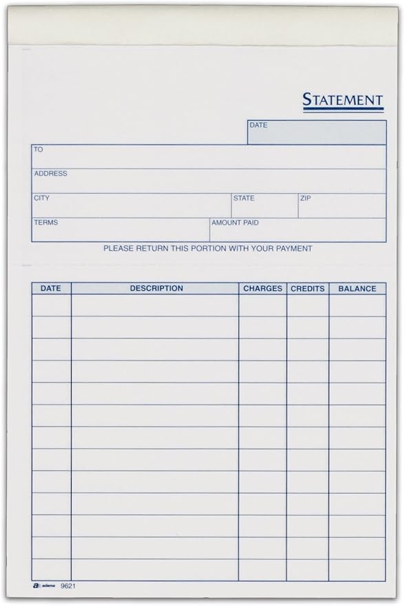 Amazon.com : Adams Statement Single Sheets, 5.63 x 8.44, 100 Sheets ...