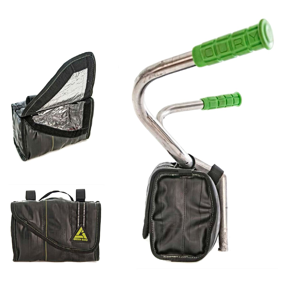 Amazon.com : Green Guru Cruiser Cooler Handlebar Bag : Bike Handlebar ...