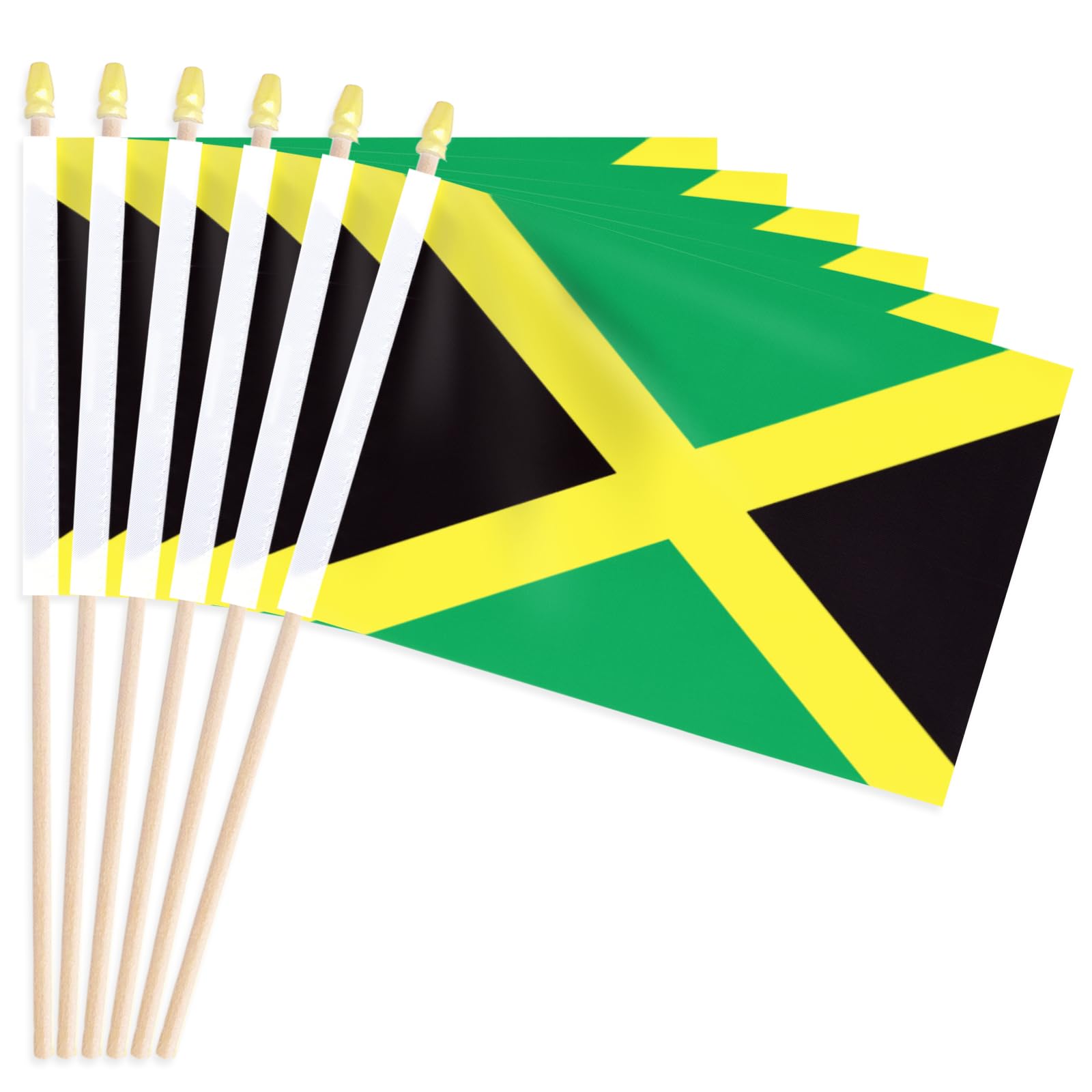 Snapklik.com : Pack Of 20, Handheld Jamaica Flags 5x8 Inch Small ...