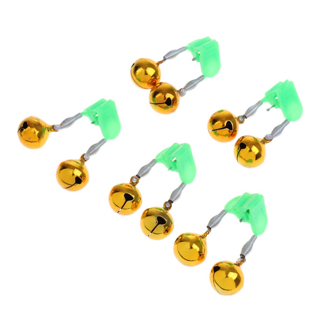 FLAWISH Night Fishing Rod Float Twin Bells Ring Fish Bait Bite Alarm ...