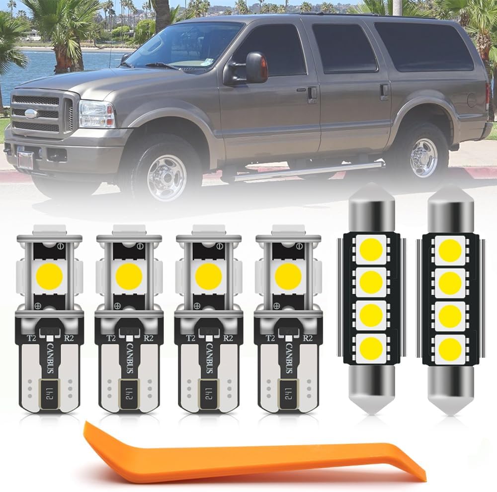 Amazon.com: nsautolighting 12pcs White LED Interior Lights Bulb Kit for ...