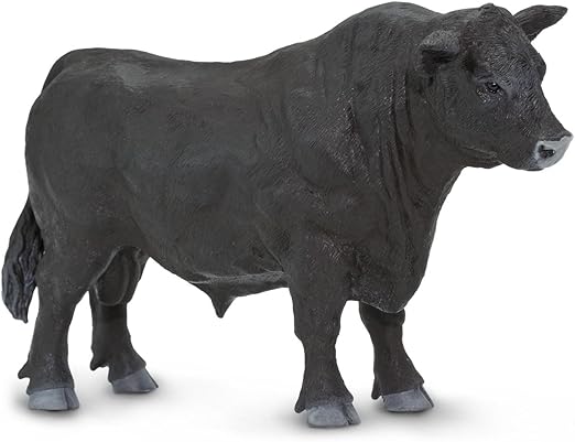 Amazon.com: Safari Ltd. Angus Bull Figurine - Lifelike 5.25" Cow Figure ...