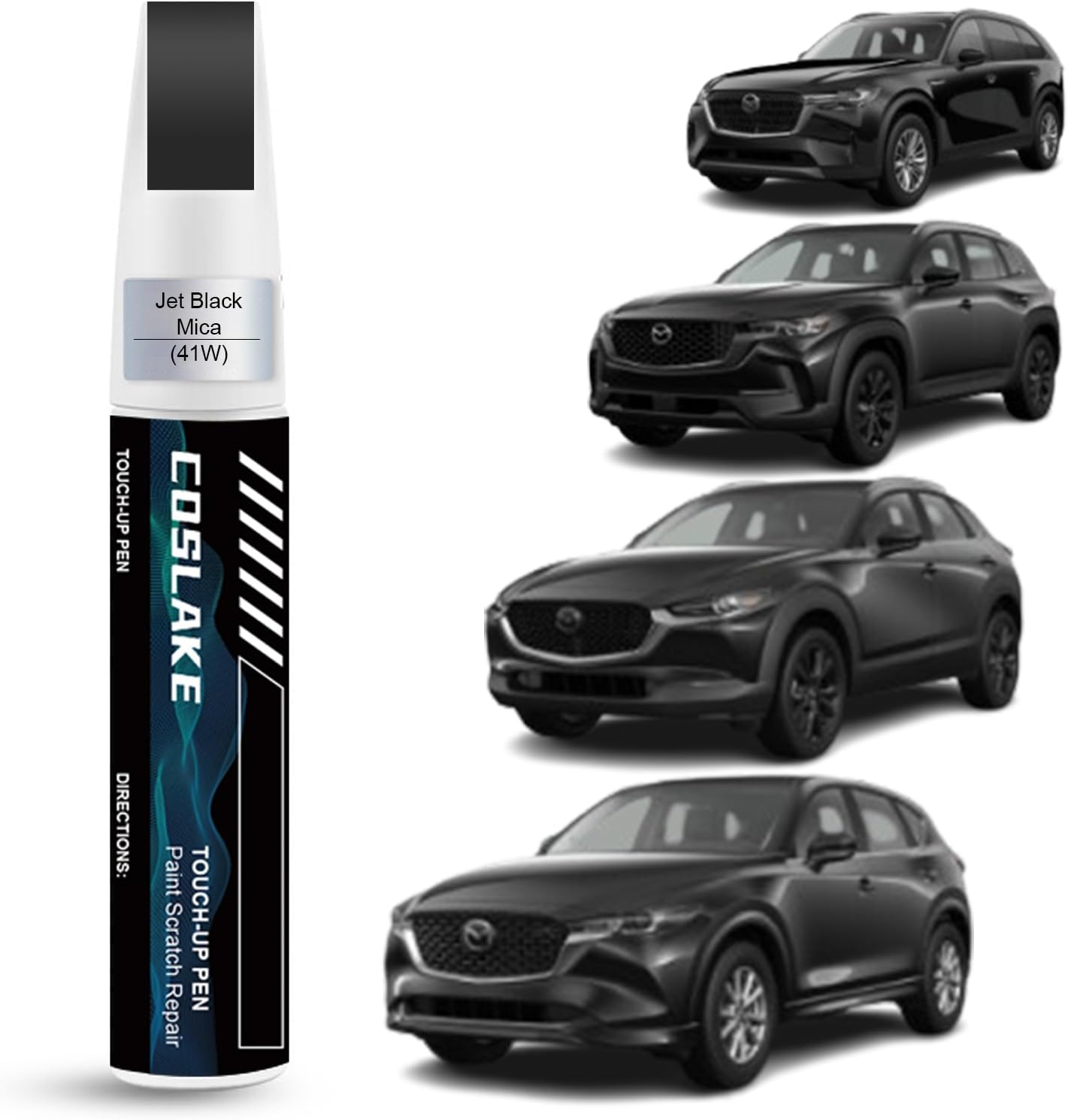 Amazon.com: Mazda Touch Up Paint Pen Jet Black Color Code 41W : Automotive