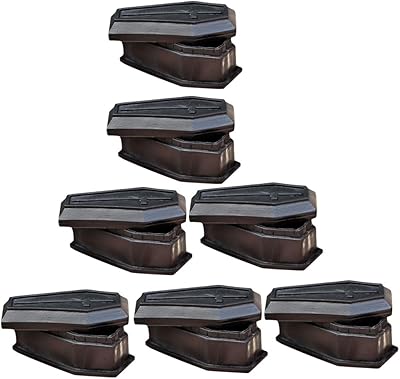 Amazon.com: MAGICLULU 12pcs Mini Black Coffin Box Halloween Small ...