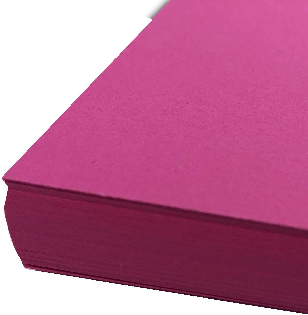 A4 Bright Pink Card Paper Printer - 160gsm 40 Sheets - Coloured Bright ...