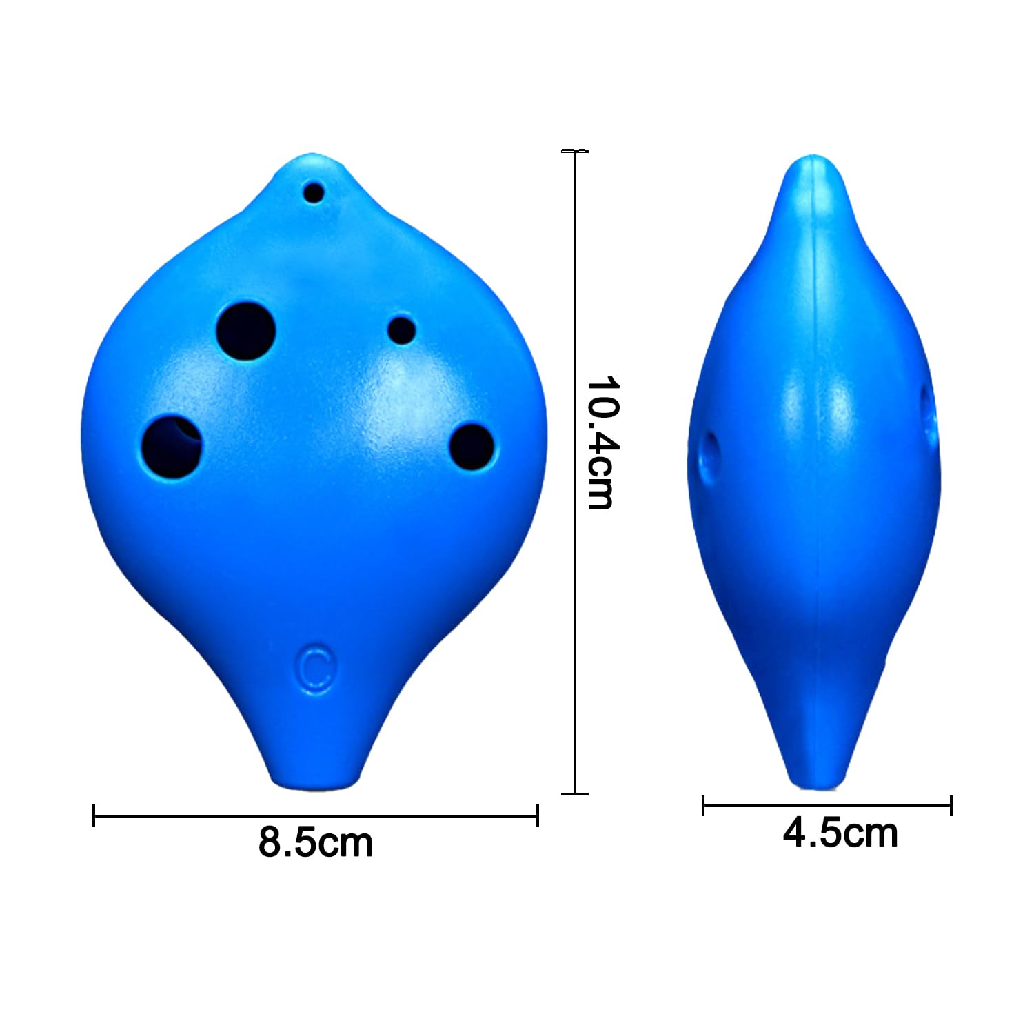 RmKbe 6 Hole Ocarina Alto C Ceramic Smokey Brown Ocarinas Children ...