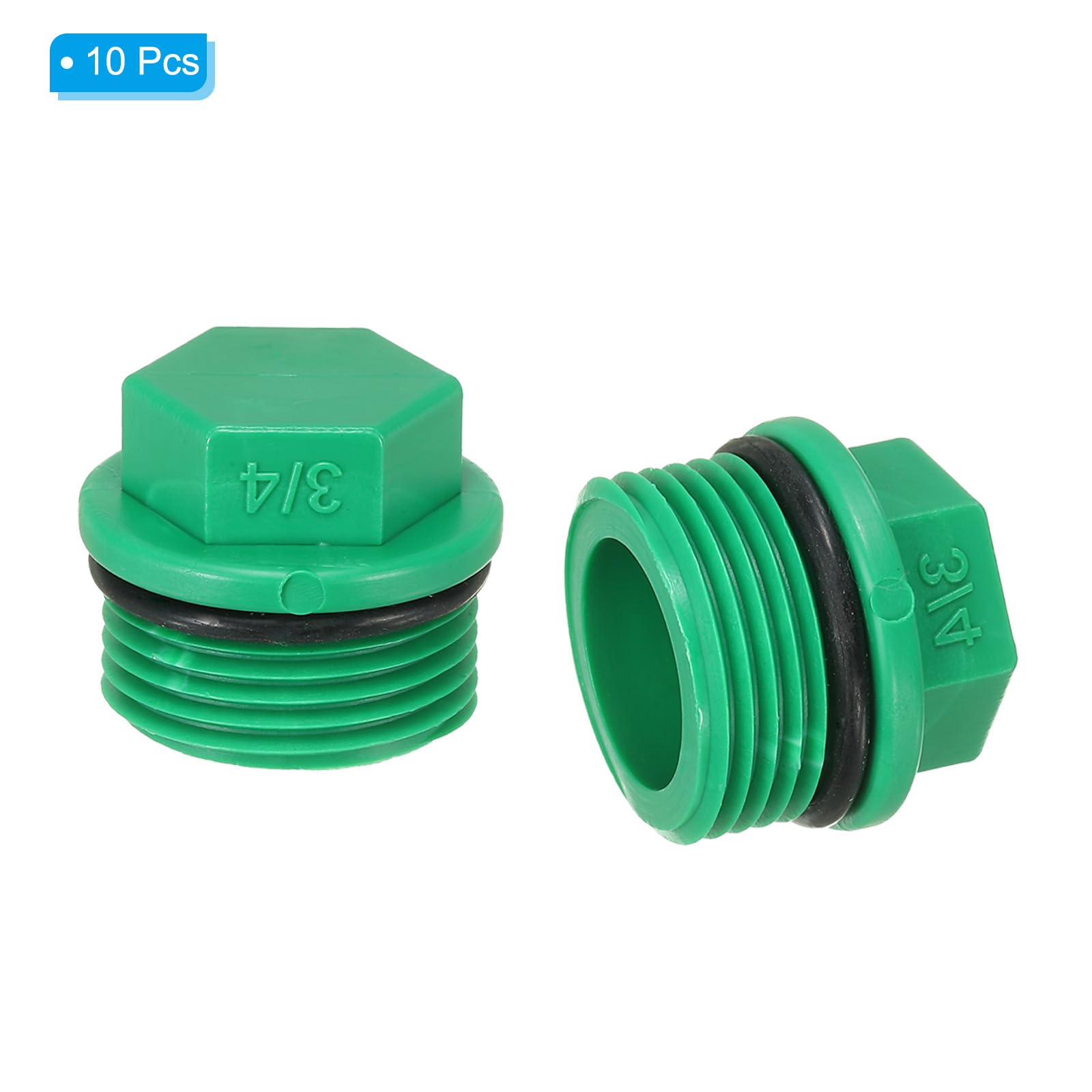 PATIKIL G3/4″ Outer Hex Male Thread PPR Pipe Fitting End Cap Connector ...