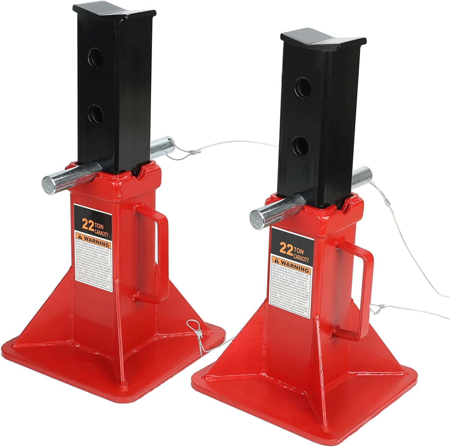 Amazon.com: 22 Ton (44,000 lbs) Heavy Duty Pin Type Car Jack Stands ...