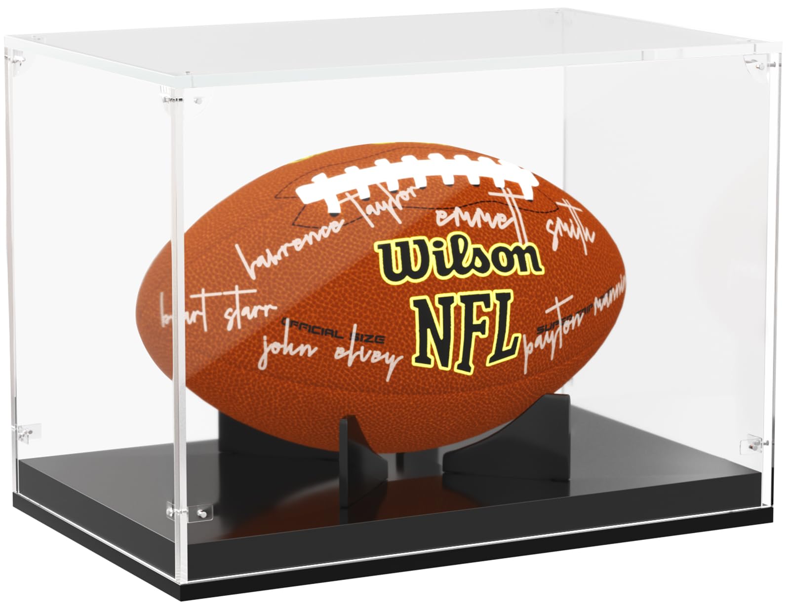 Football Display Case, Acrylic Football Case Display Clear Full Size ...