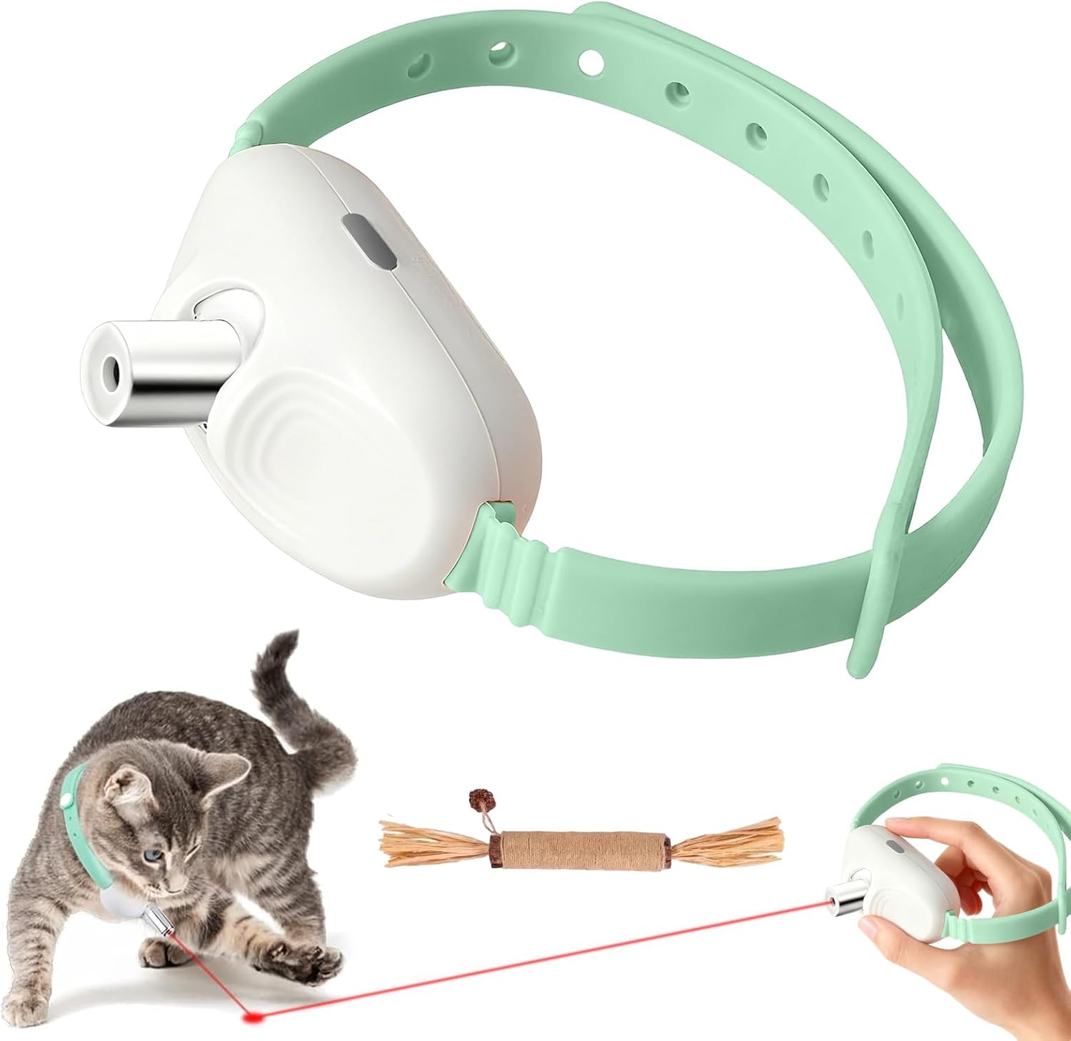 Amazon.com: Automatic Laser Collar Cat Toy, Wearable Electronic Collar ...
