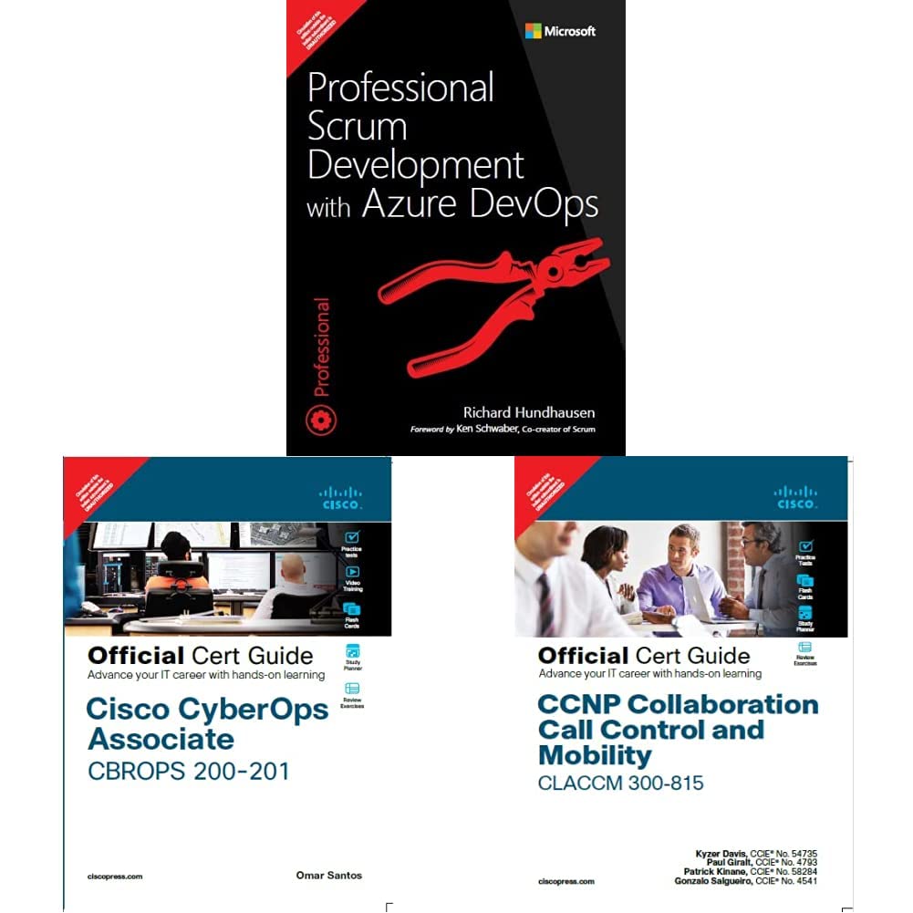 Buy CCNP Collaboration CLACCM 300-815 Cert Guide,Professional Scrum ...