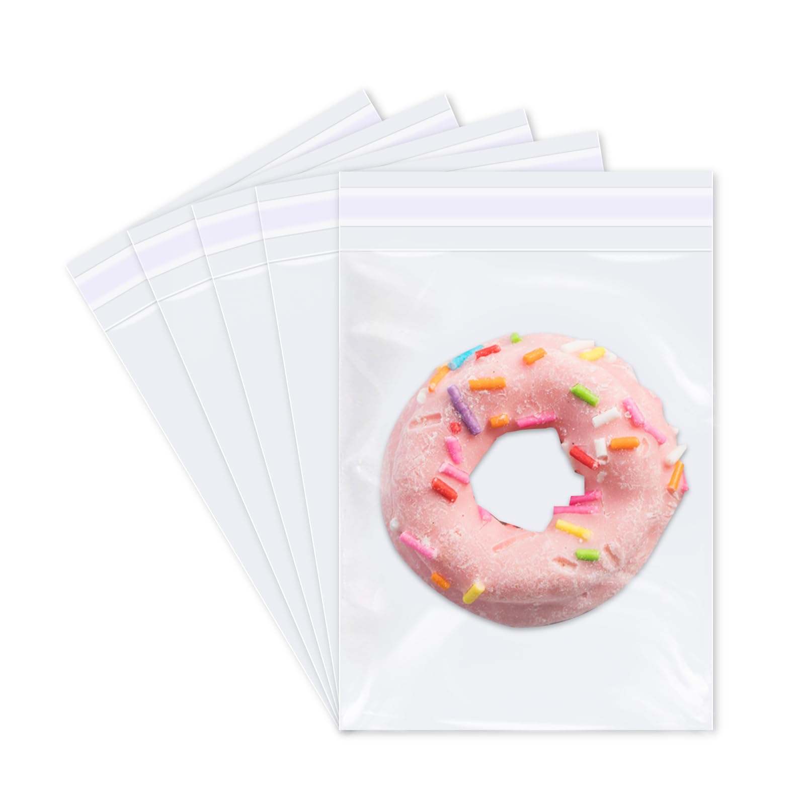 Snapklik.com : iMailer - 200 Pcs - 4" X 6" Clear Plastic Cellophane Bags - Self Sealing Cello ...