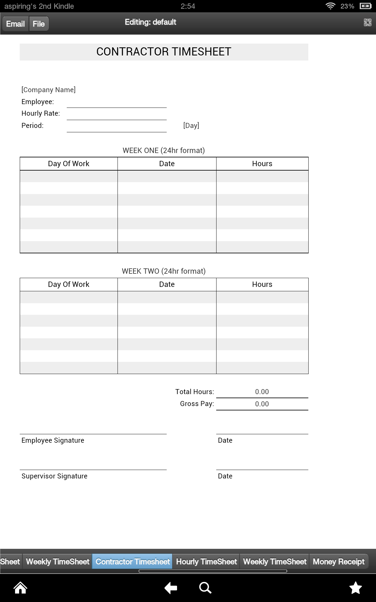 Contractor Timesheets - App on Amazon Appstore