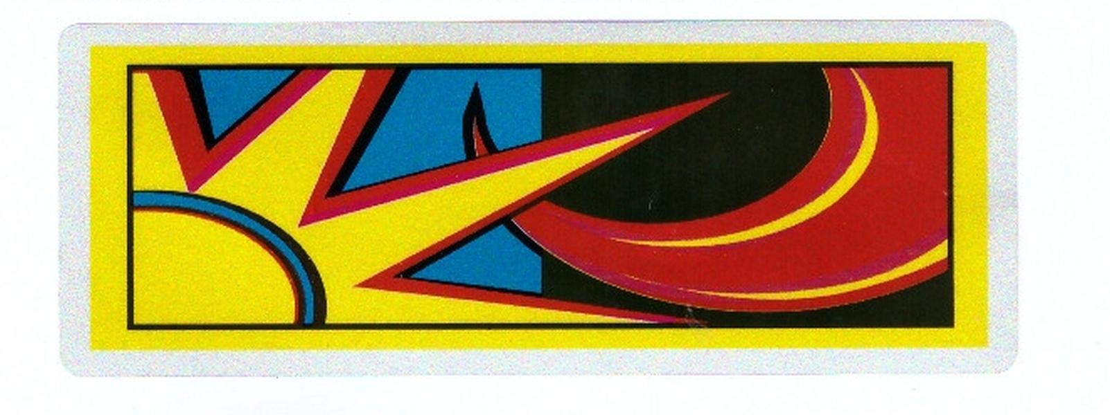 Rossi Sun Moon Logo Valentino Rossi Sun Moon 9 5x3 5cm Motogp Wsbk