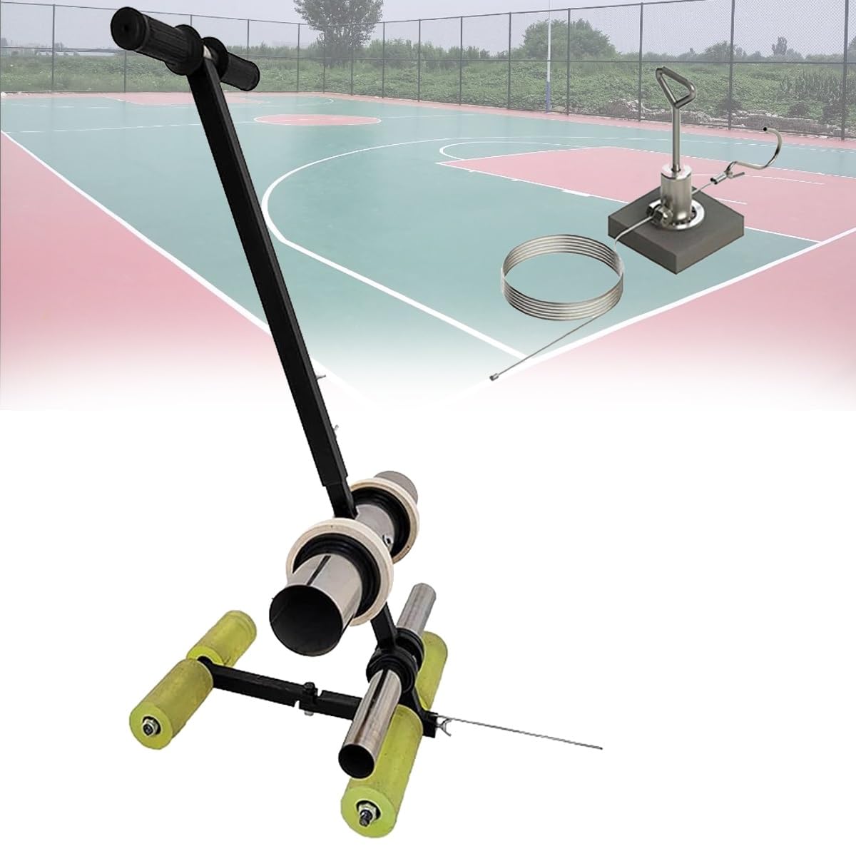 Amazon.com: RIEONA Tape Marking Machine, Hand Push Tape Pasting Machine ...