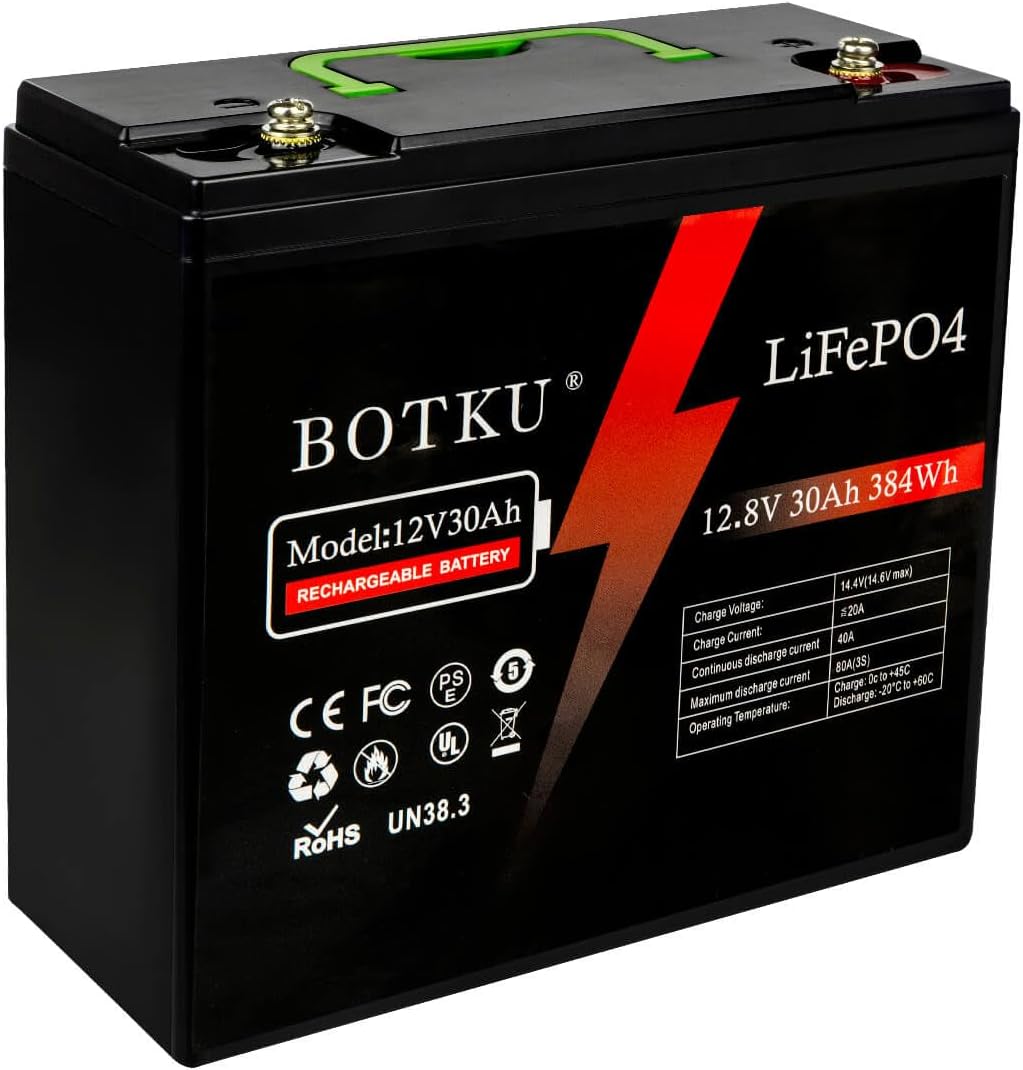Amazon.com: Dakota Lithium – 12V 23Ah LiFePO4 Deep Cycle Battery with ...