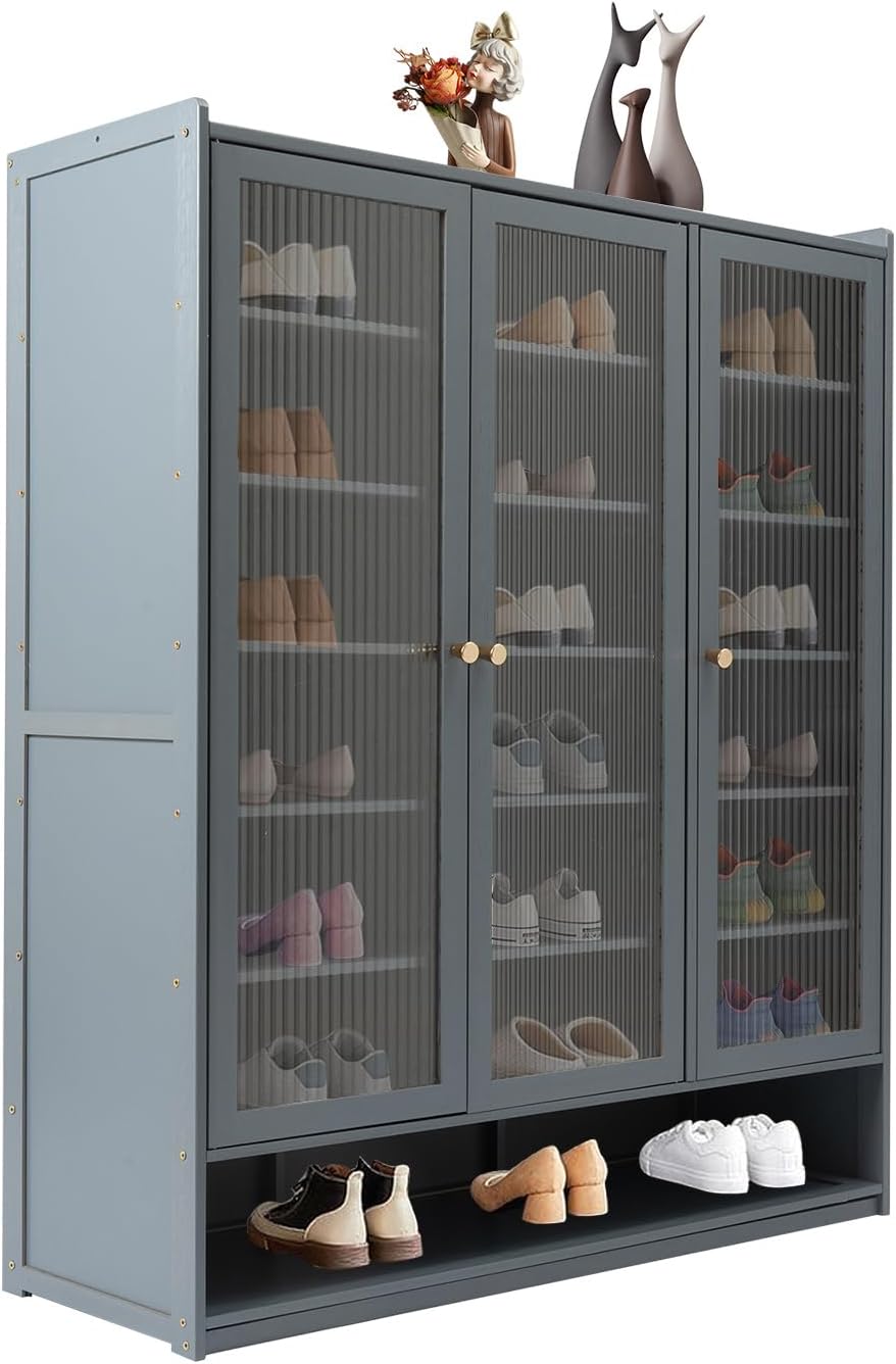 Amazon.com: Vintoro Shoe Cabinet,Cabinet Closed Shoe Shelves ...