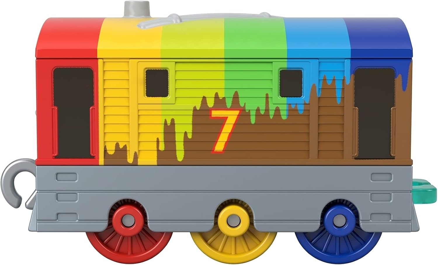 Fisher-Price Thomas & Friends Rainbow Toby Push-Along Train Engine For ...