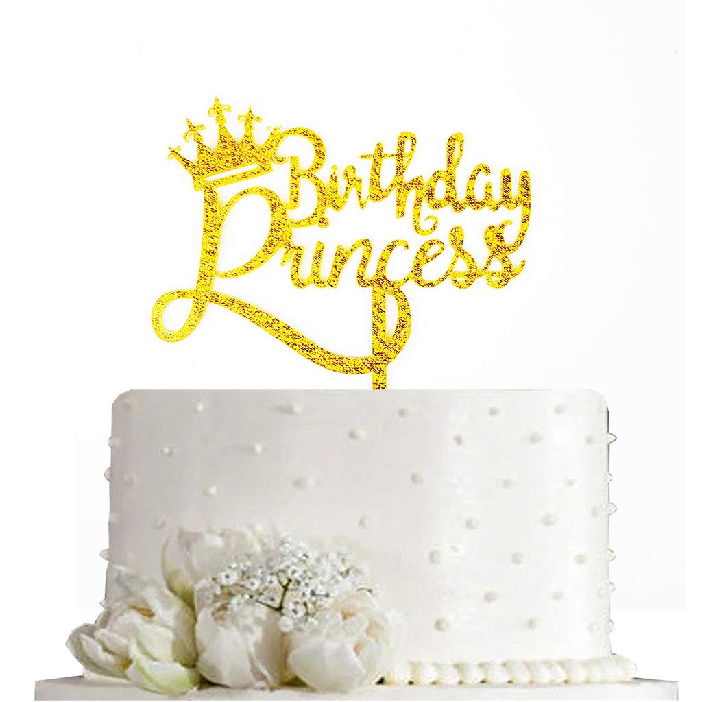 Buy Happy Birthday Princess Cake Topper for Princess Birthday Cake ...