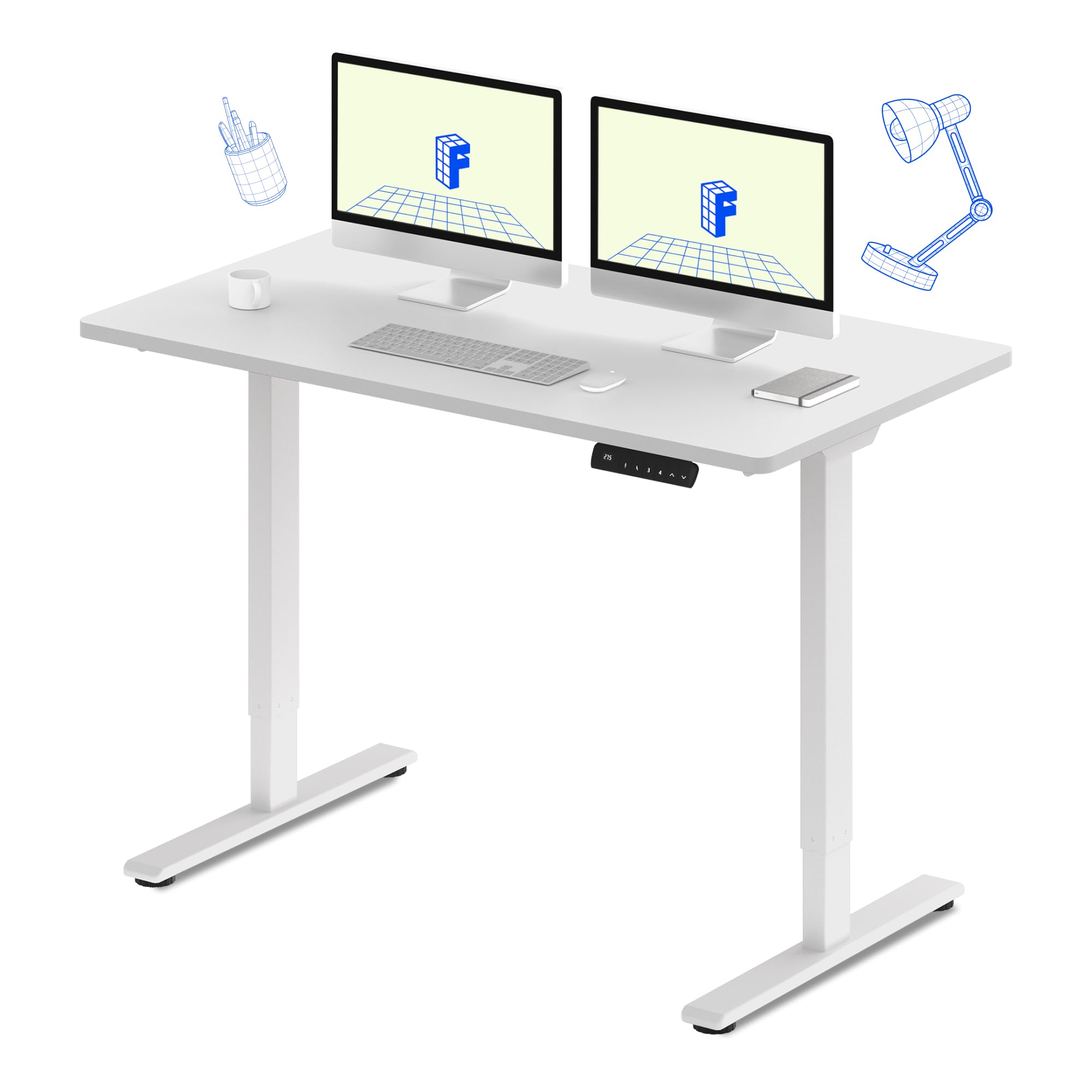 9 Best Desk For 2 Monitors And A Laptop | Dual-Screen Desk