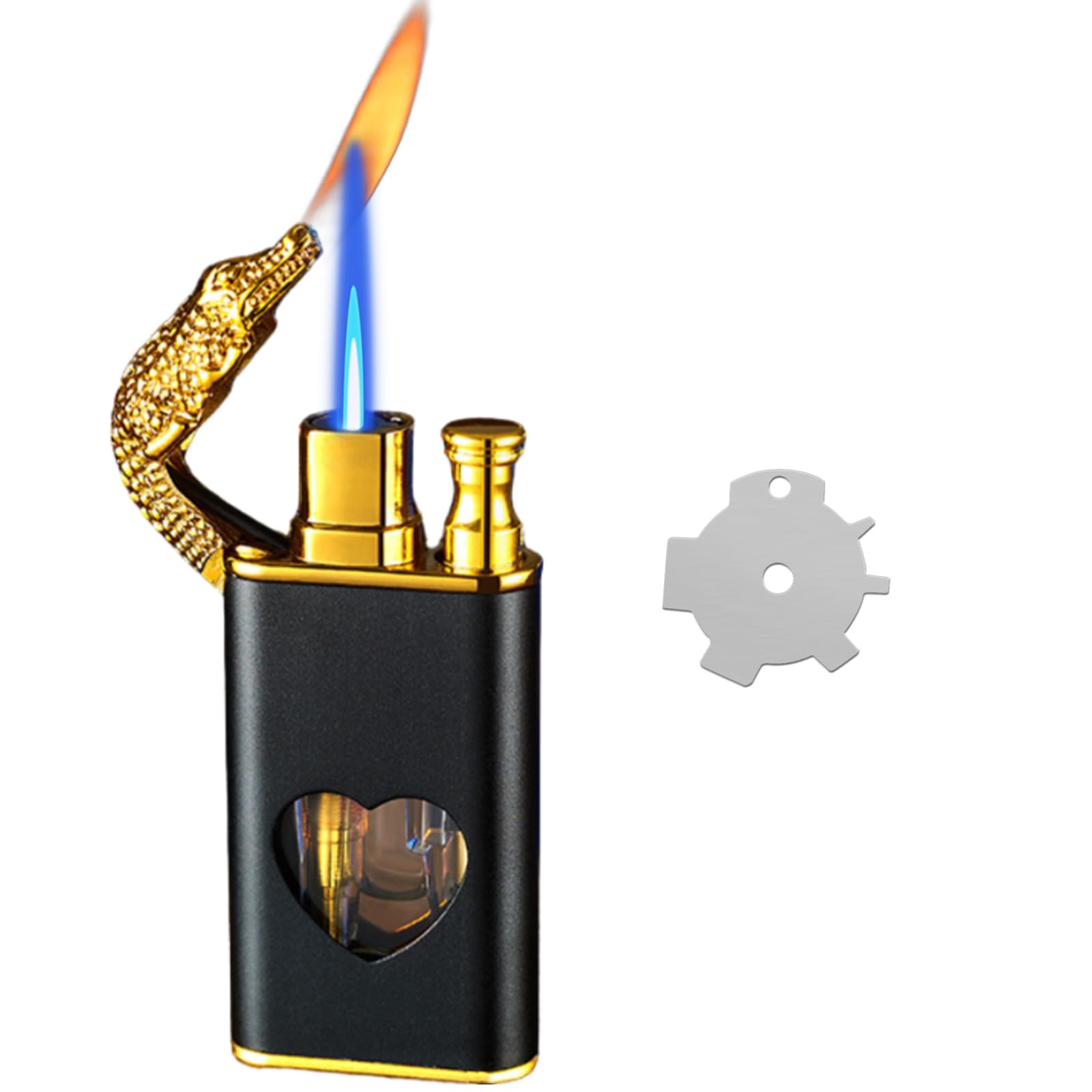Amazon.com: Torch Lighter, Magic Crocodile Dual Flame Lighter with ...