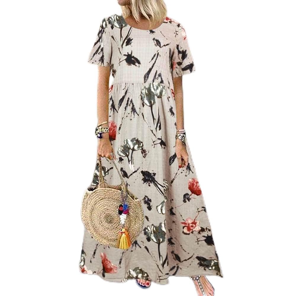 Mumu Dress Long Muumuu Dresses Hawaiian Cotton Long Petite Muumuu ...