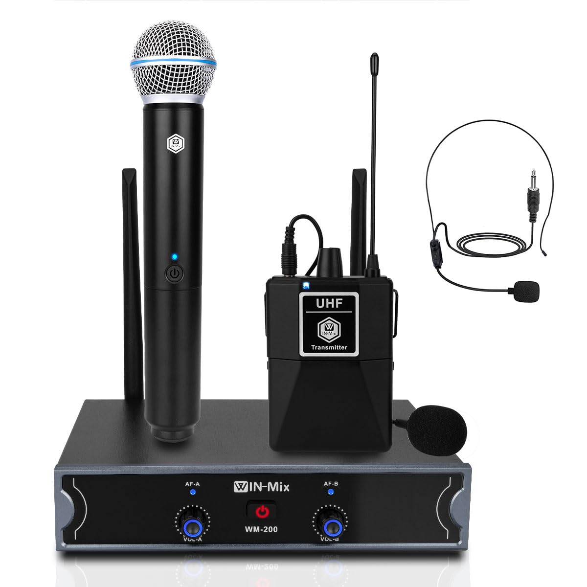 Snapklik.com : W IN-MIX Professional Dual Wireless Microphone System ...