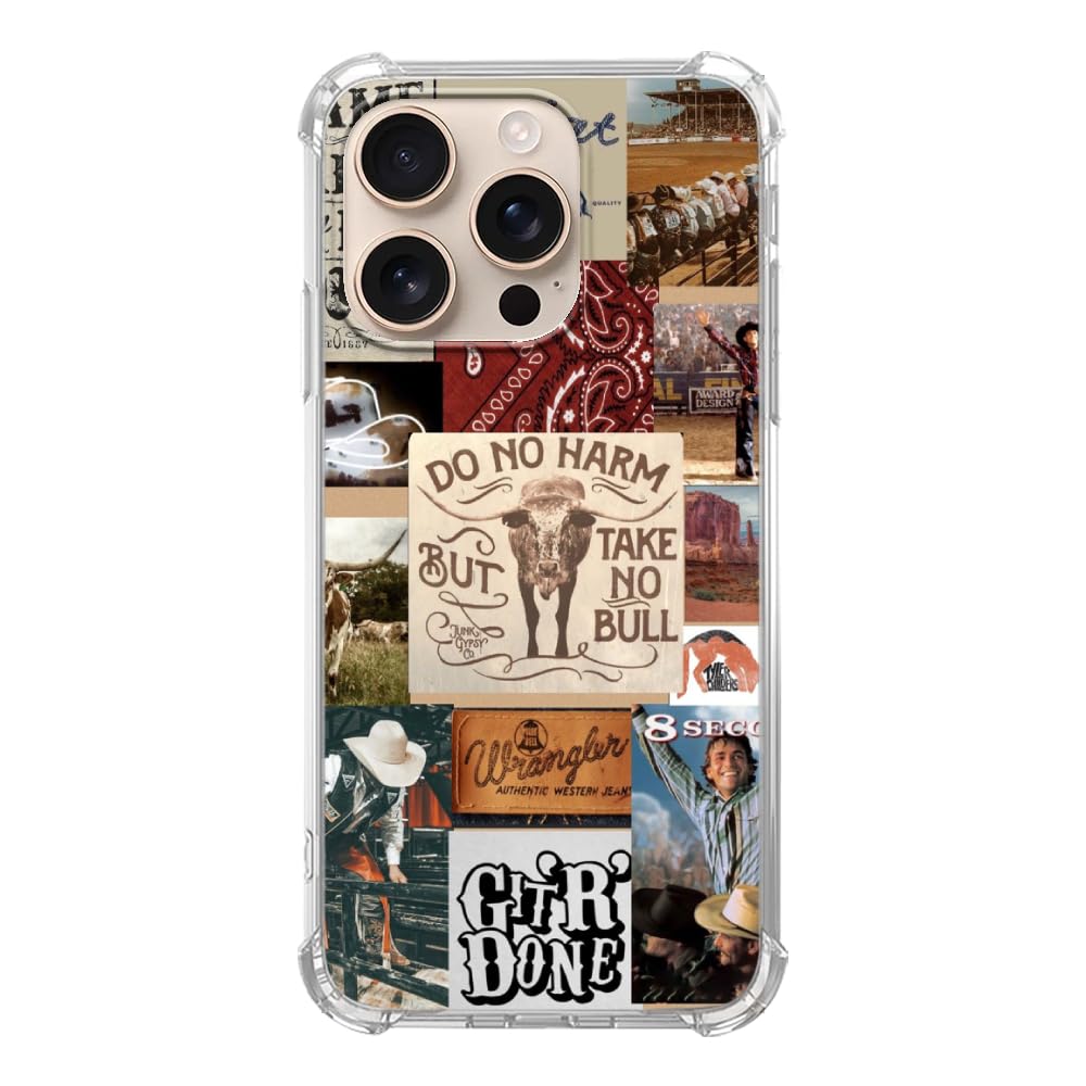 Amazon.com: Cozmaison Retro Western Cowboy Collage Case Compatible with ...
