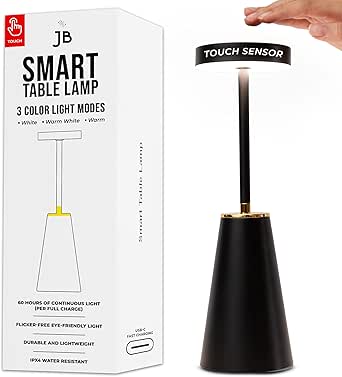 Joyful Brand LED Wireless Table Light - USB-C Rechargeable Lamp ...