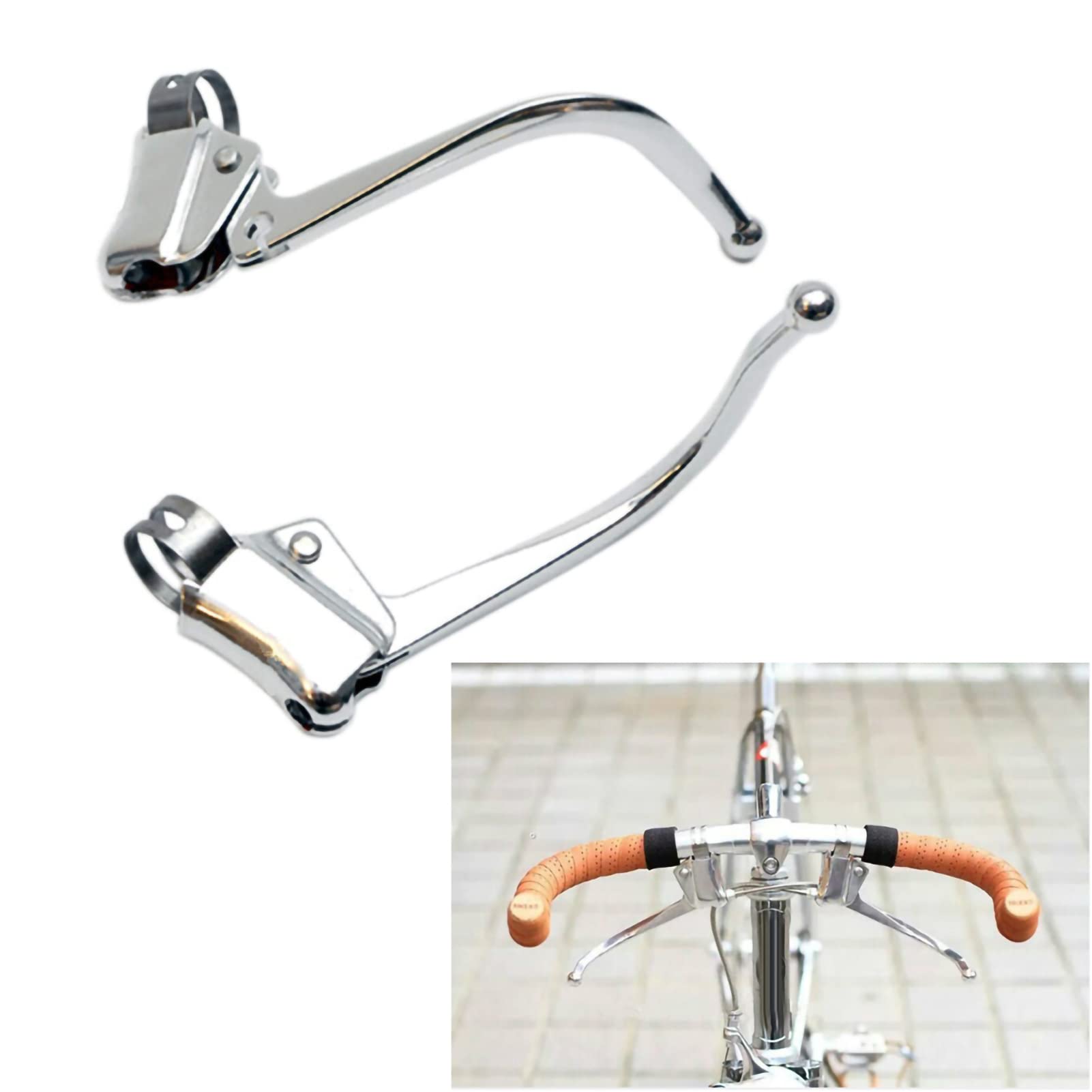 Bike Brake Levers 1 Pair Brake Lever Aluminum Alloy Bicycle Bike Dead ...