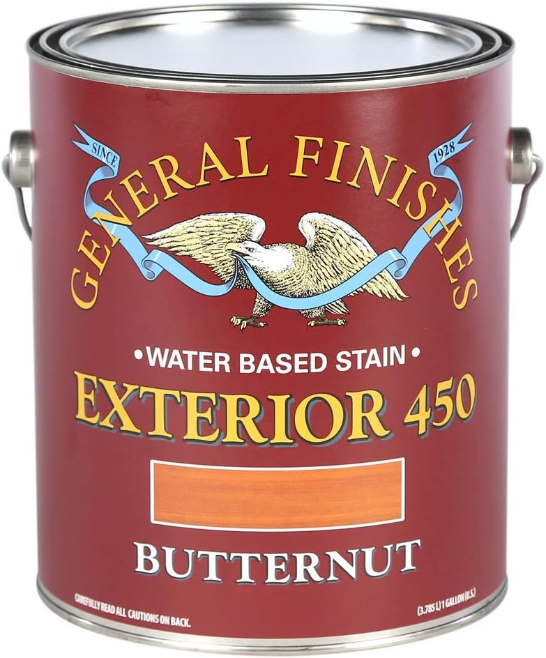 General Finishes Exterior 450 Water Based Wood Stain, 1 Gallon ...