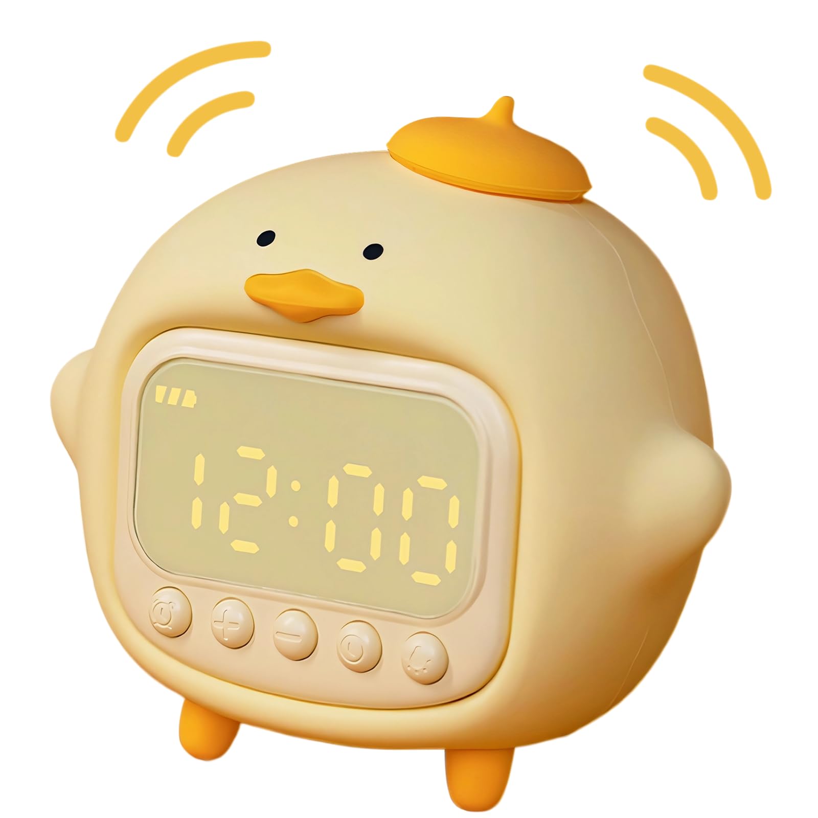 Amazon.com: Tideme Duck Alarm Clock, Cute Duck Alarm with Soft Night ...