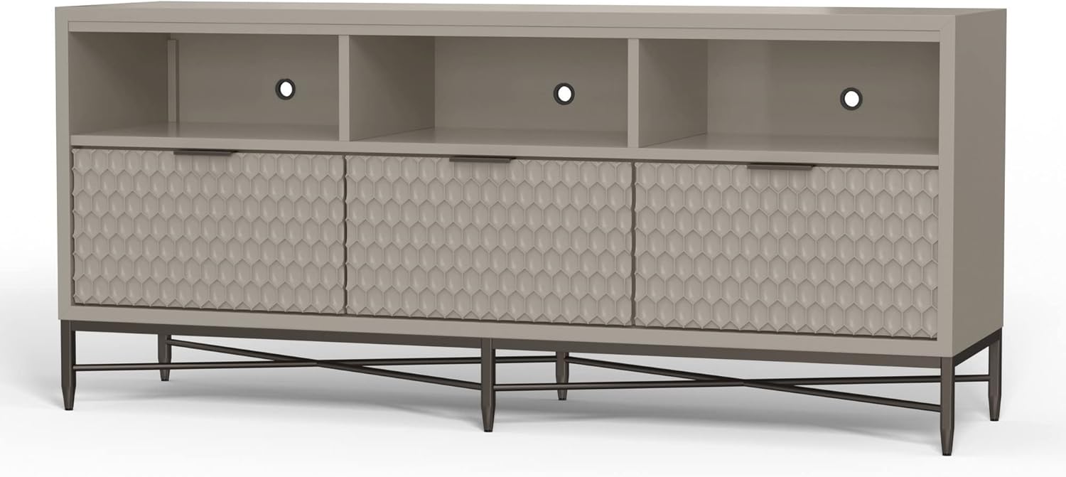 Amazon.com: Benjara Rexi 64 Inch TV Media Entertainment Center Console ...