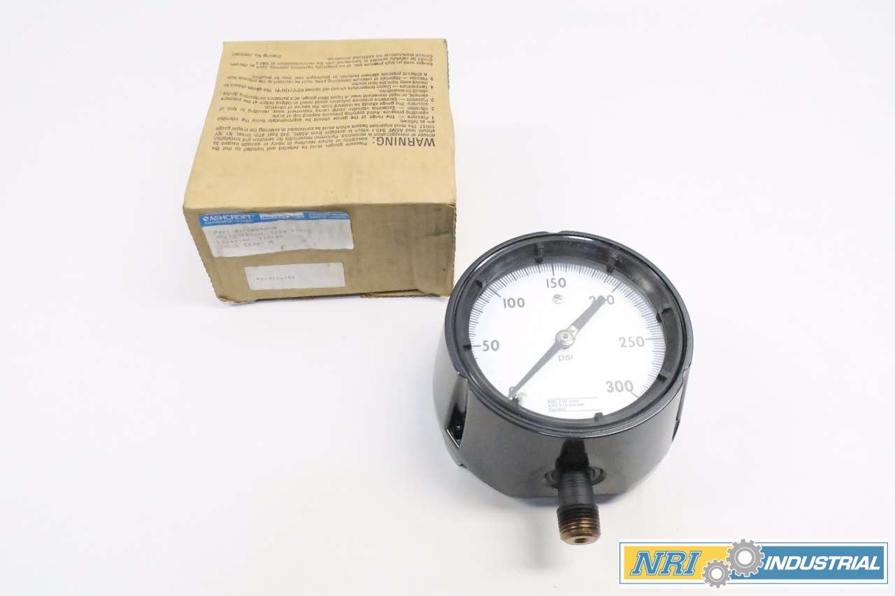 Amazon.com: NEW ASHCROFT 45-1279SS-4L DURAGAUGE 0-300PSI 1/2IN NPT ...