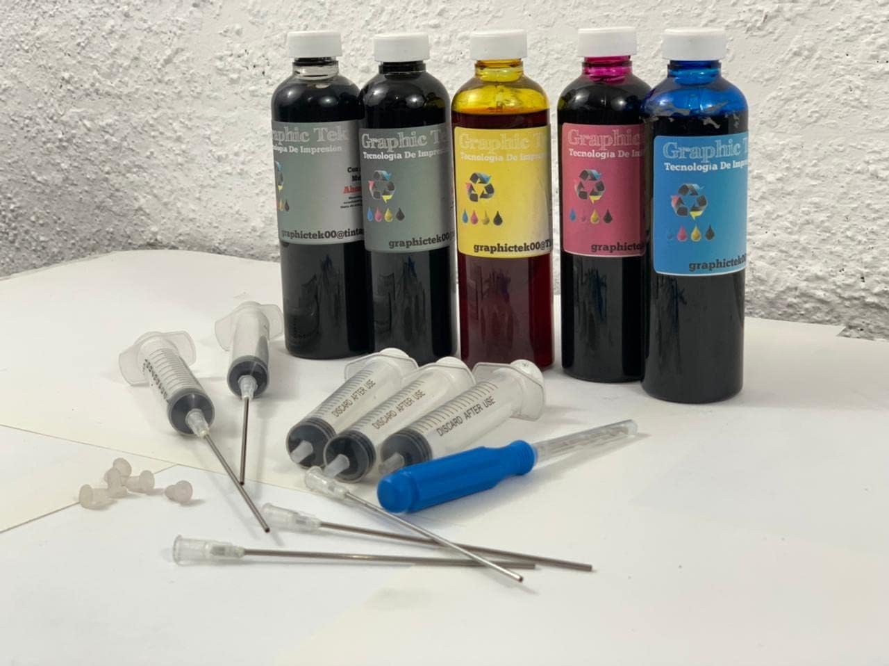 Kit De Recarga Graphic tek para Rellenar Cartuchos Canon PFI-030 XL ...