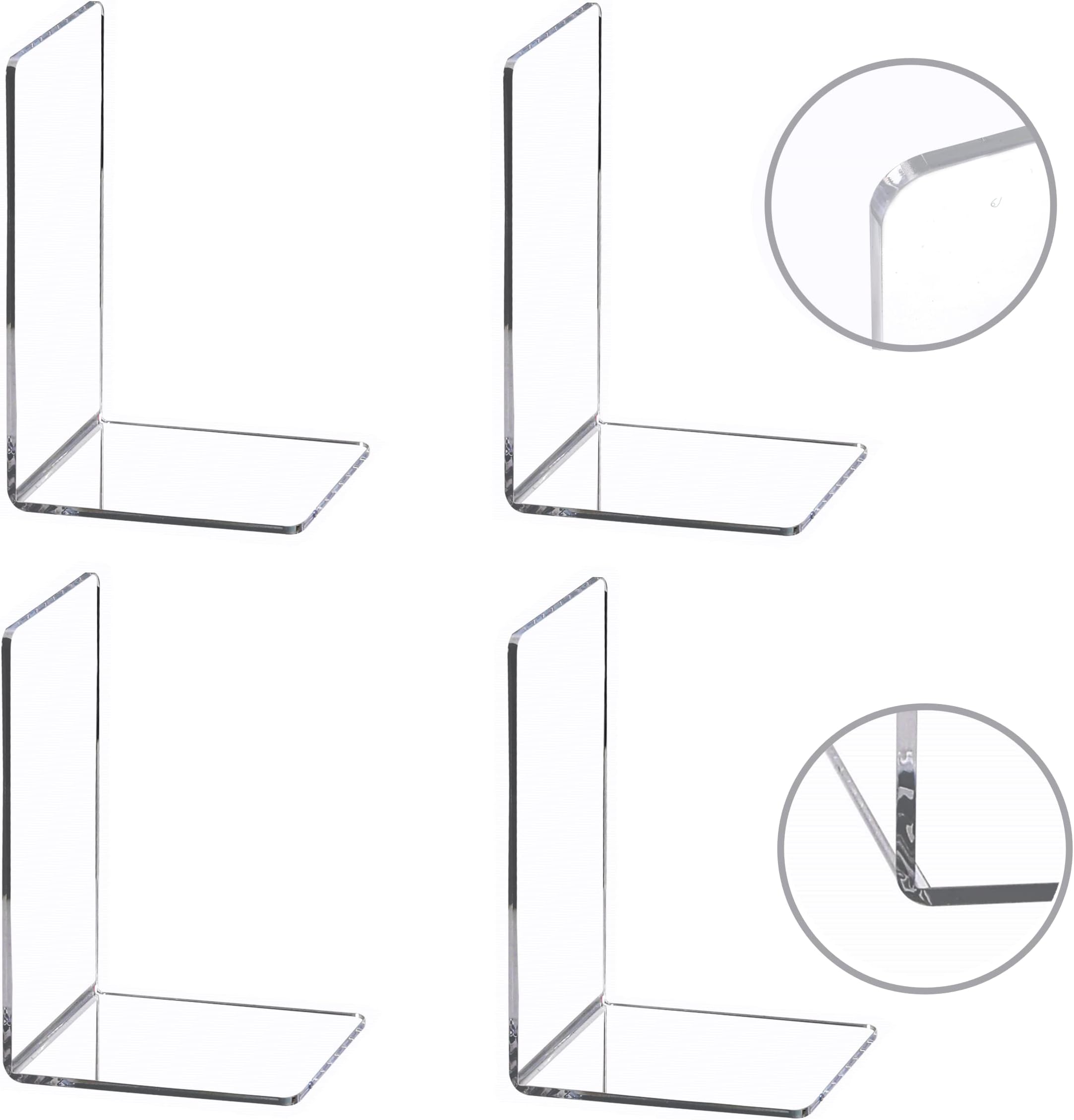 Amazon.com: Harloon 4 Pieces Boho Arch Wood Bookends Rainbow Arch Book ...