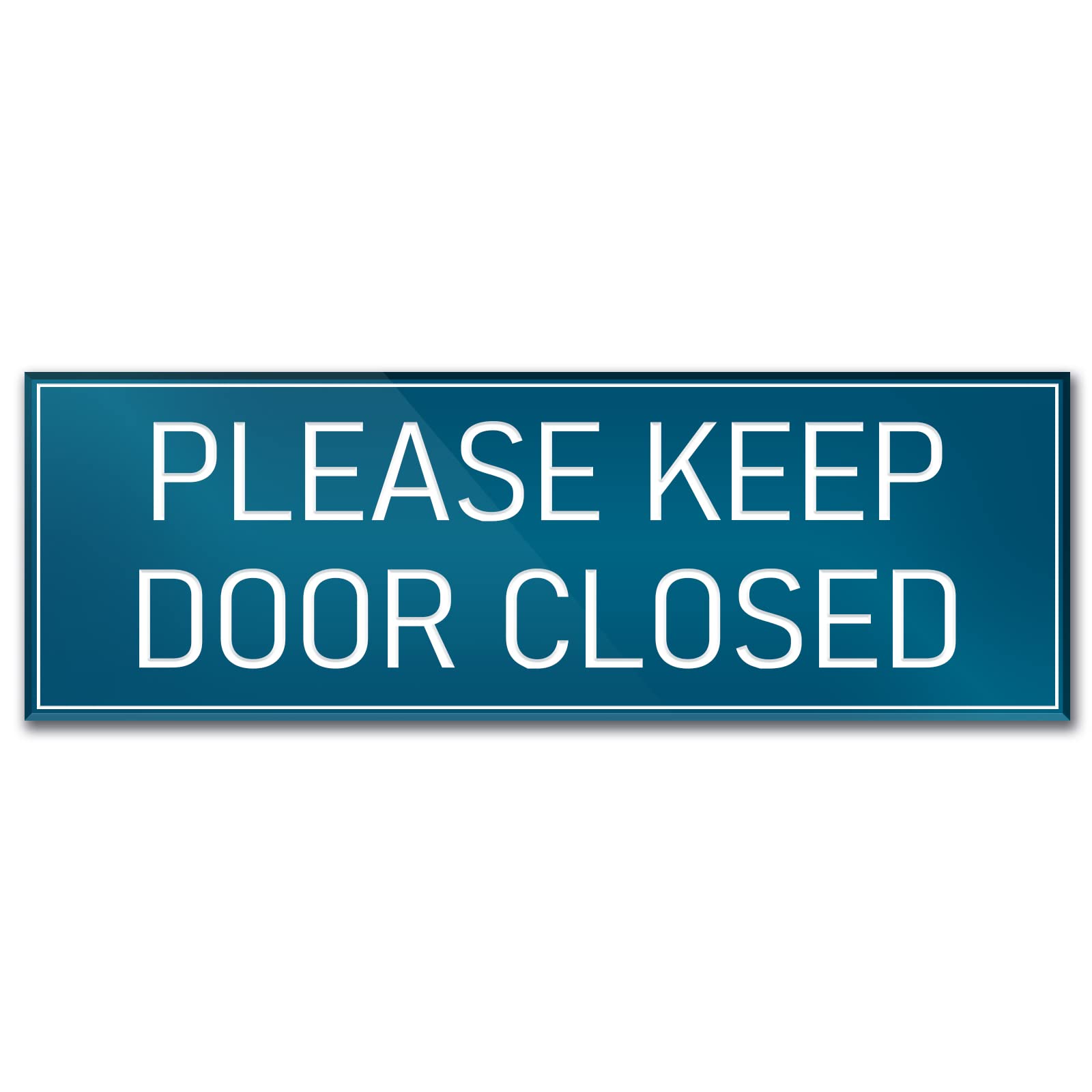 Please Keep Door Closed Sign Blue 9x3 Self Stick Door | Desertcart OMAN