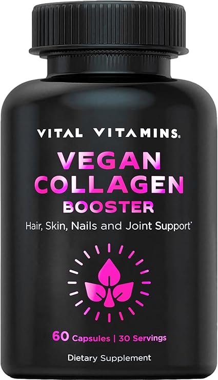 Amazon.com: Vital Vitamins Vegan Collagen Booster - Plant Collagen Supplements - Supports Hair ...