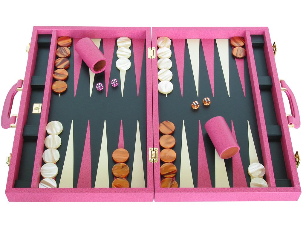 Amazon.com: Leather Backgammon Set by Zaza & Sacci - (20" Attache Case ...