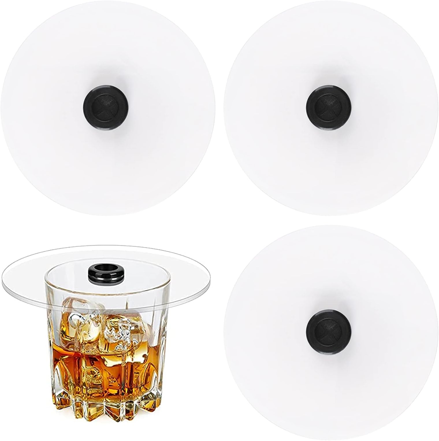 Amazon.com: Smoke Infuser Lids 3 Pack of Cocktail Drinks Smoking Covers ...