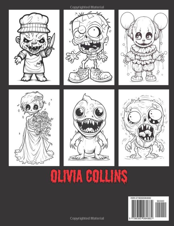 Snapklik.com : 101 Creepy Kawaii Creatures Adults Coloring Book: Dark ...