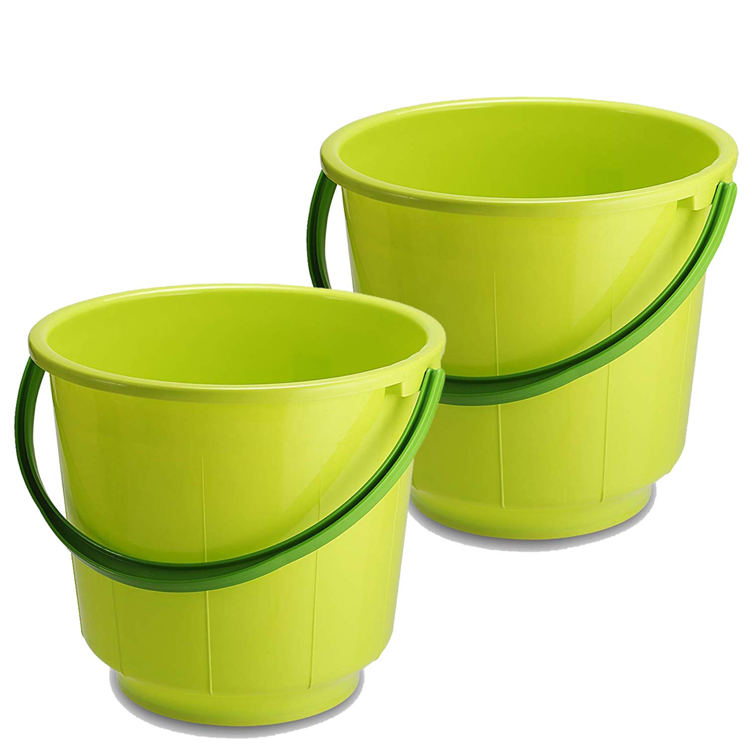 Kuber Industries 2 Piece Plastic Bucket Set, 16 L (Multicolour ...