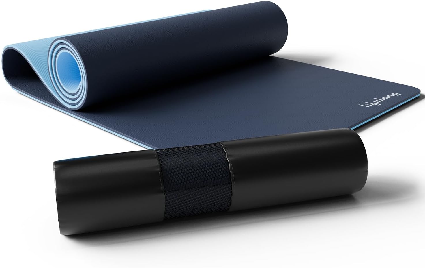 Fitness Mantra® 6mm Anti-Slip Yoga Mat with Carrying Strap for Men and ...