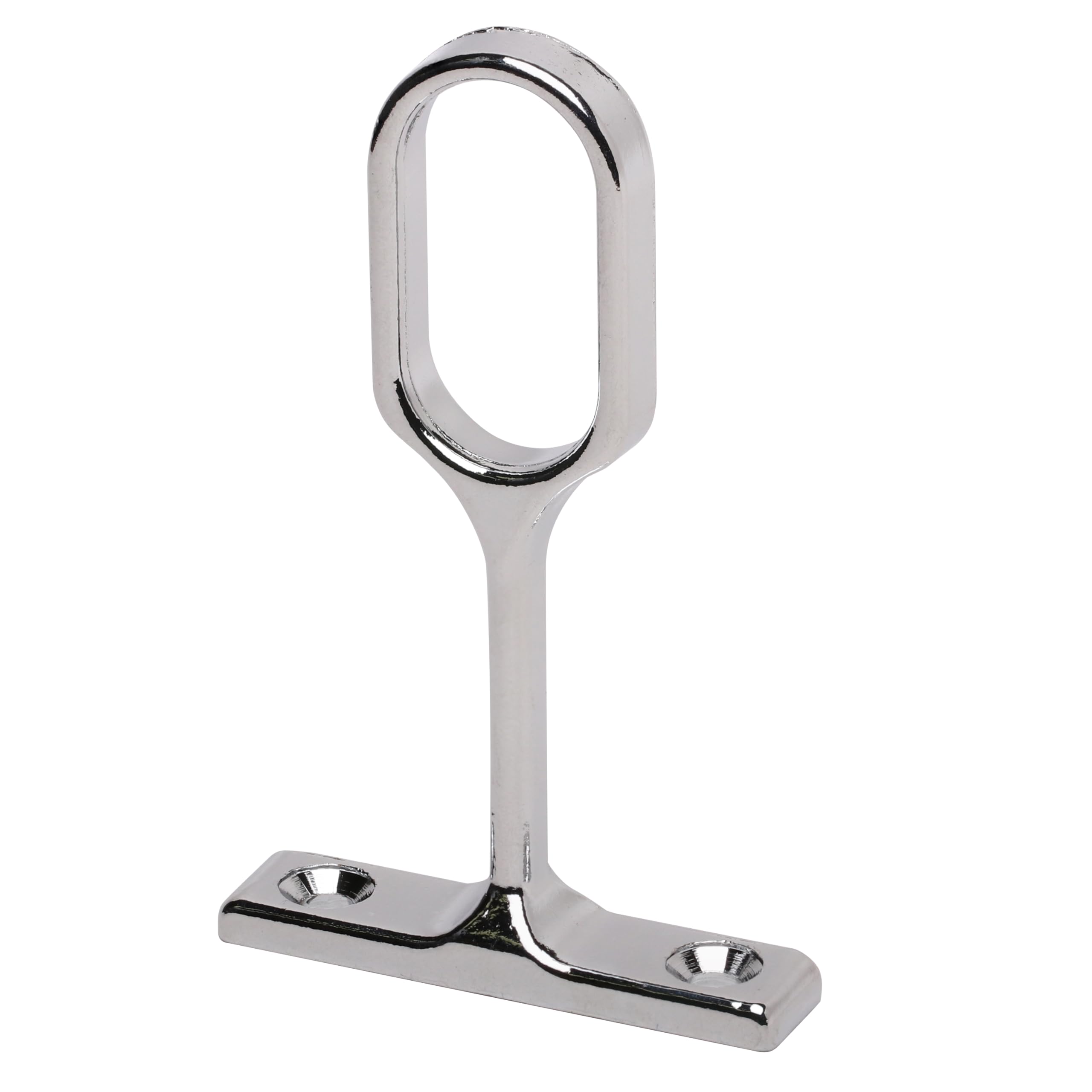 Amazon.com: 3 Pack Rok Hardware Oval Closet Rod Center Support, Chrome ...