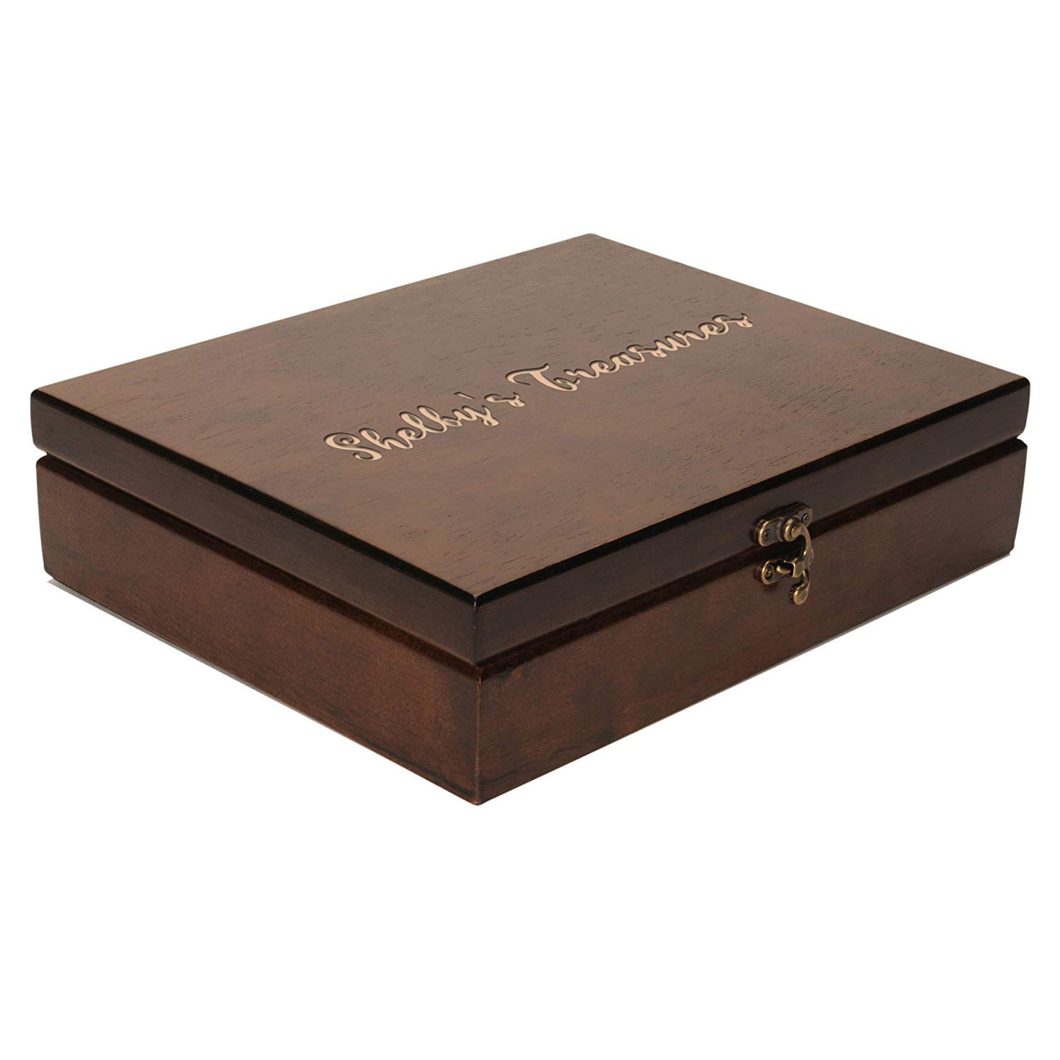 Amazon.com: WE Games Custom Engraved Wooden Treasure Box with Lid ...