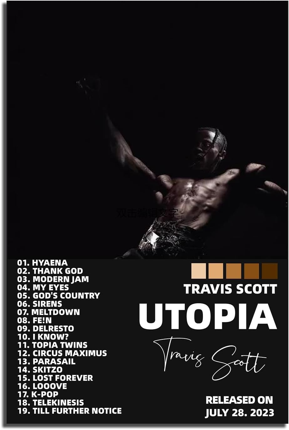 Amazon.com: Travis Poster Scott Poster Album Cover Poster Suitable for ...