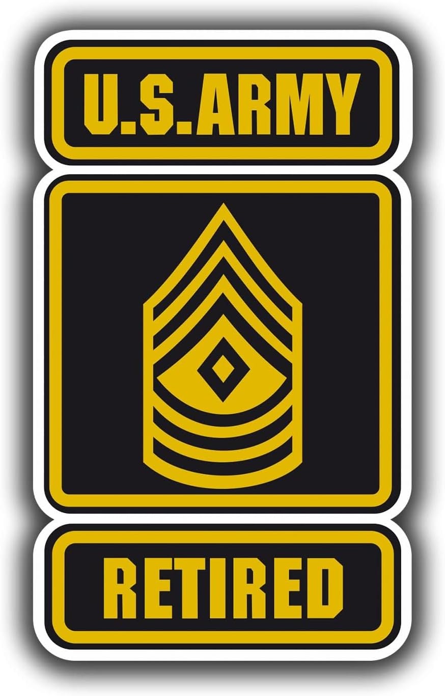 Amazon.com: Army - First Sergeant - 1SG - Retired Window Bumper Sticker ...
