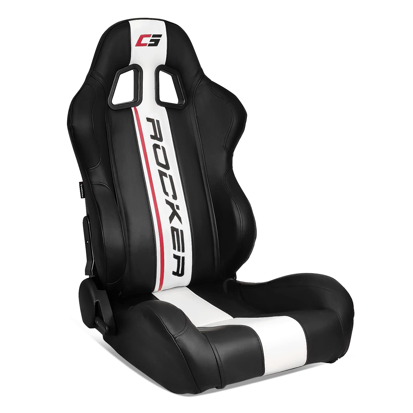 Amazon.com: IKON MOTORSPORTS, Universal Racing Seats with Dual Sliders ...