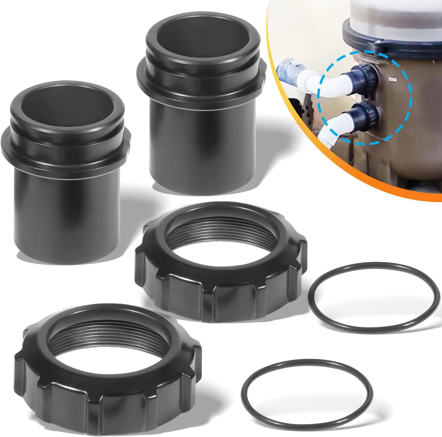 Amazon.com : Hayward CX3035F Bulkhead Fitting Replacement for Hayward ...